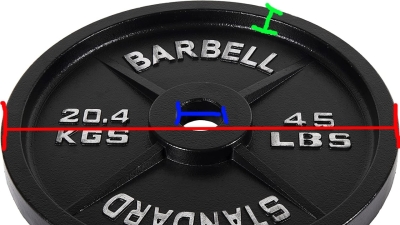 Olympic 45 lb Plate Dimensions