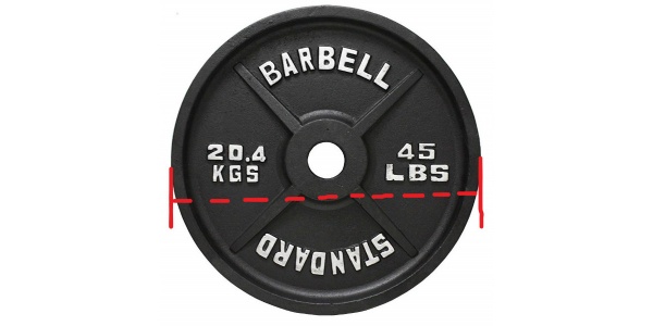 Olympic 45 lb Plate Dimensions