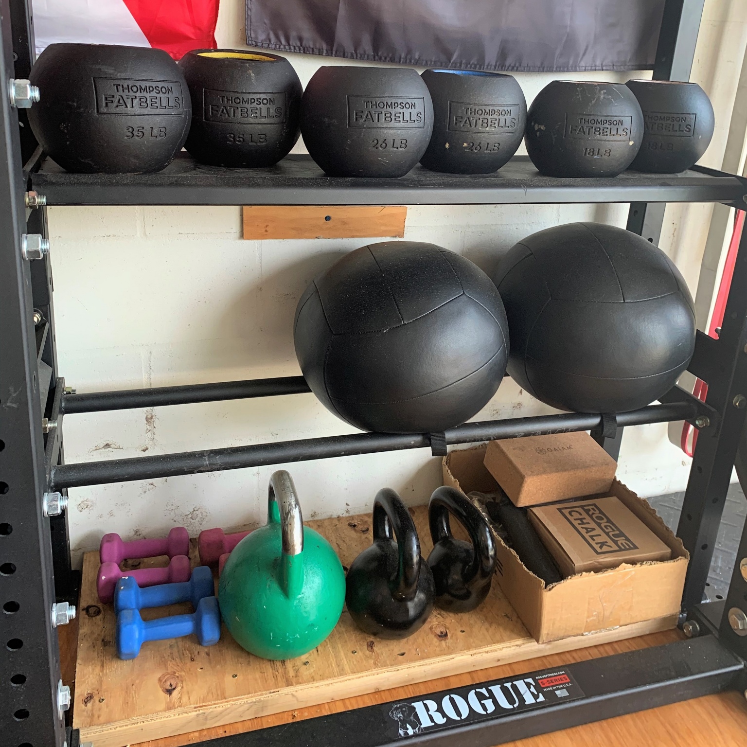 Logan’s Double Rack Garage Gym in Florida